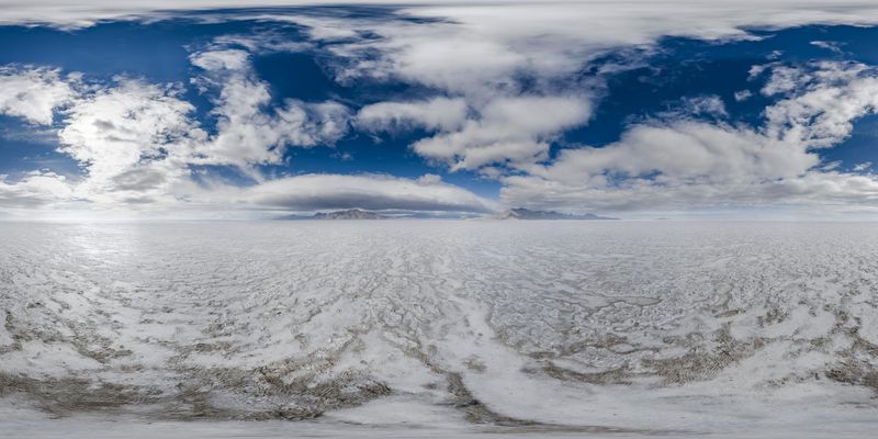 Utah Landscape: Mountains, Snow, and Cumulus Clouds HDRi Maps and ...