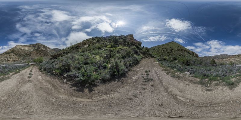 Utah Landscape: Road Towards the Majestic Mountains