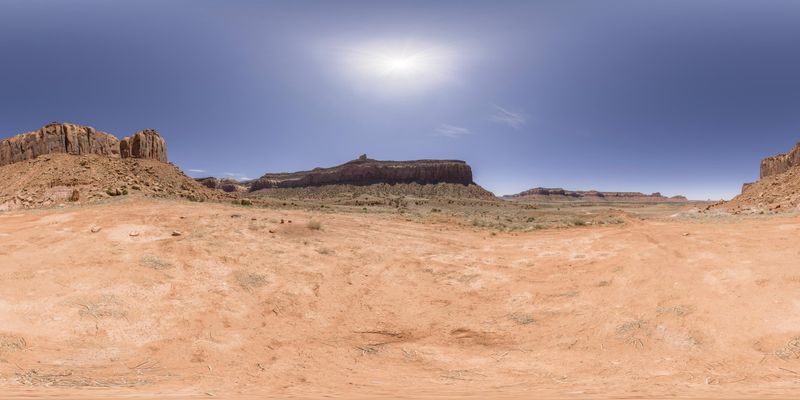 Utah Landscape: Rugged Red Rock Formations HDRi Maps and Backplates