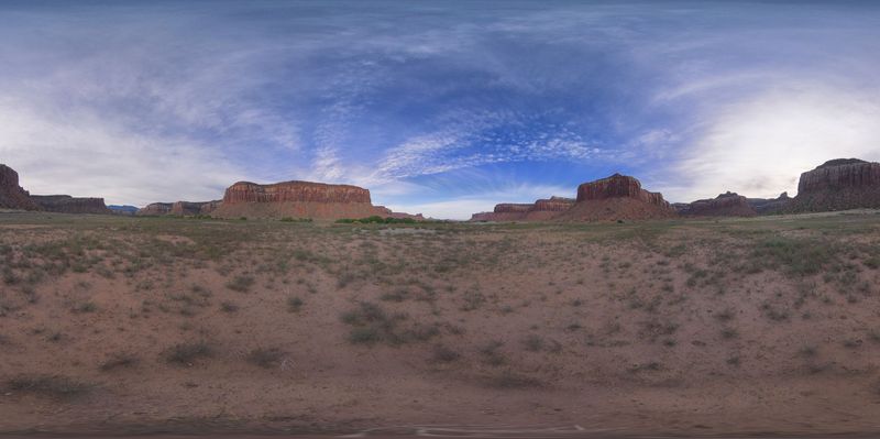 Utah Landscape: Rugged Terrain and Rock Formations HDRi Maps and Backplates
