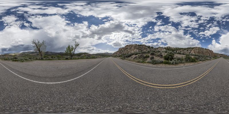 Utah Mountain Landscape: The Asphalt Road to Nature HDRi Maps and ...