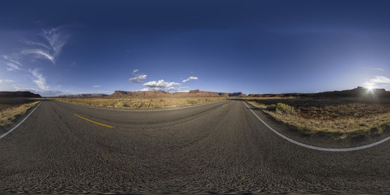 Utah's Red Rock: Hills and Mountains Under a Clear Sky HDRi Maps and ...