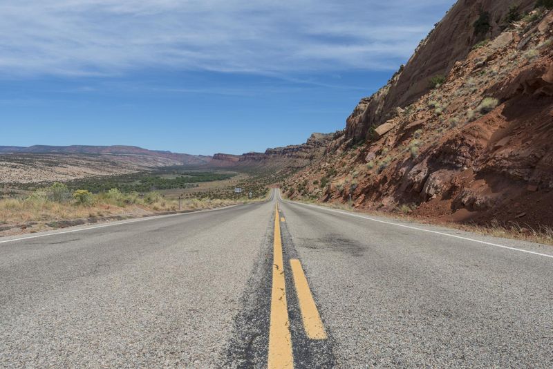Utah Road through Red Rock Badlands HDRi Maps and Backplates