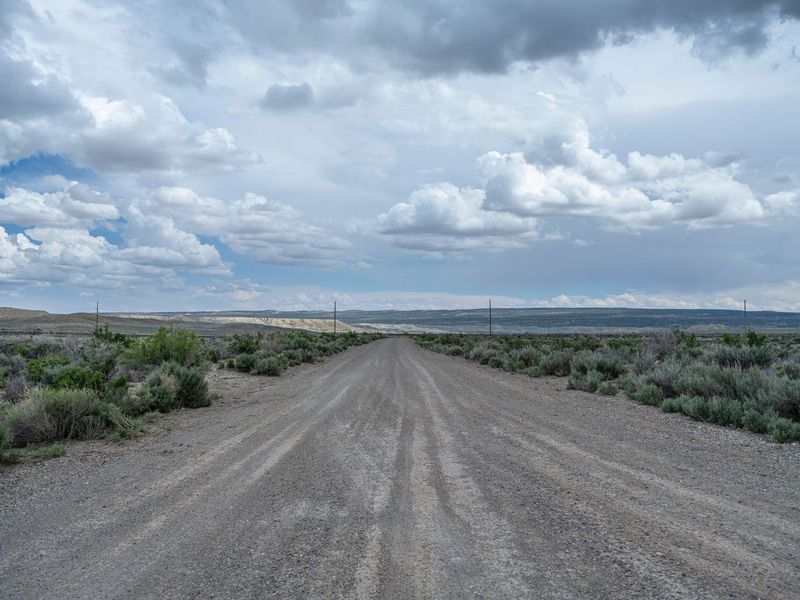 Utah Rural Landscape: A Road Amidst Clouds HDRi Maps and Backplates