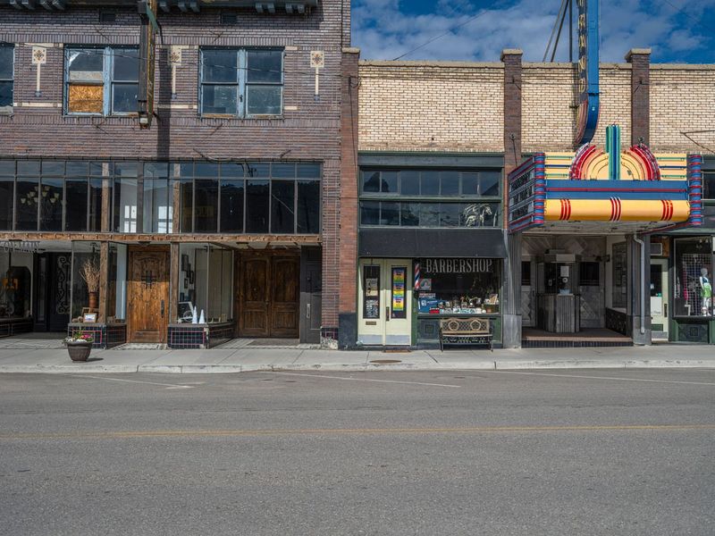 Utah's Rural Town: Street Shop Under Clear Skies and Clouds HDRi Maps ...
