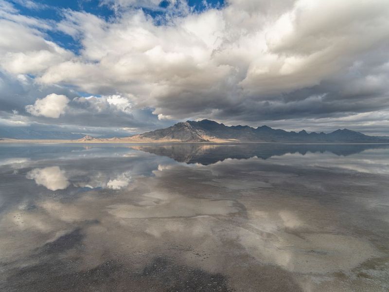 Utah's Salt Lake Landscape on a Sunny Day HDRi Maps and Backplates