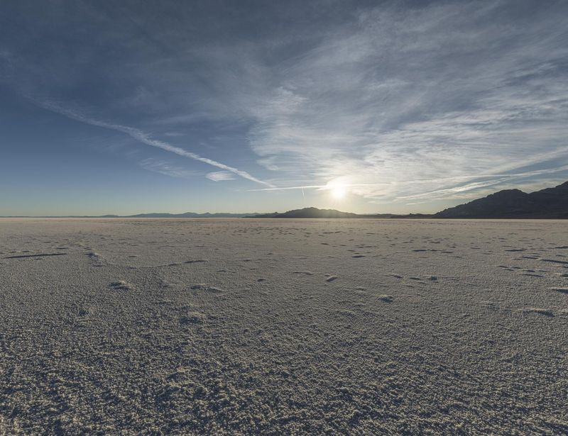Utah Sunset Over Desert Landscape and Mountain HDRi Maps and Backplates
