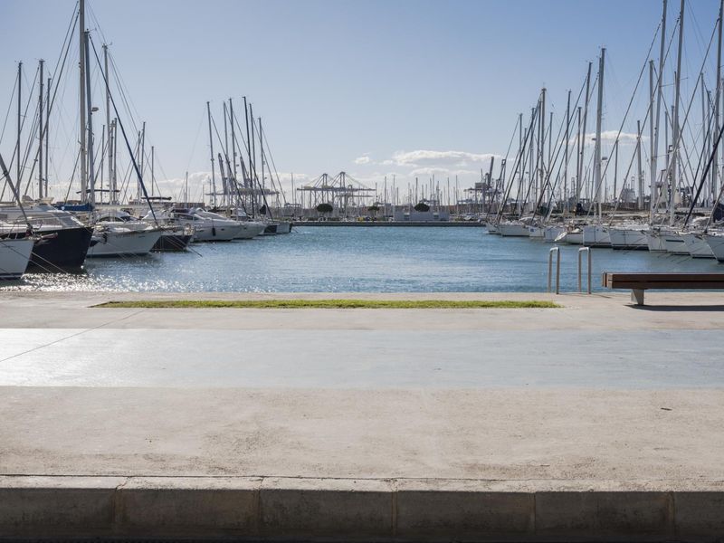 Valencia Coastal Road: Clear Sky and Scenic Views HDRi Maps and Backplates