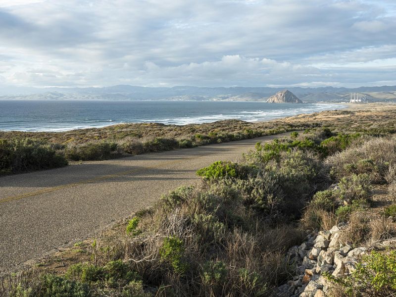 Coastal Landscape in California | View from Hillside on Cloudy Day ...