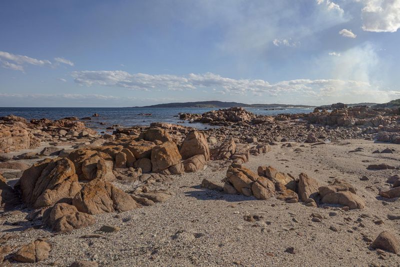 Water Waves on Rocky Beach Landscape HDRi Maps and Backplates