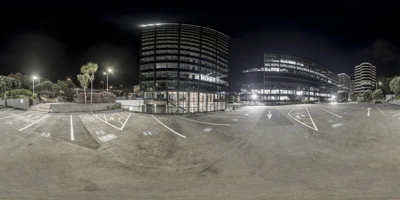 Wellington at Night: Modern Architecture HDRi Maps and Backplates