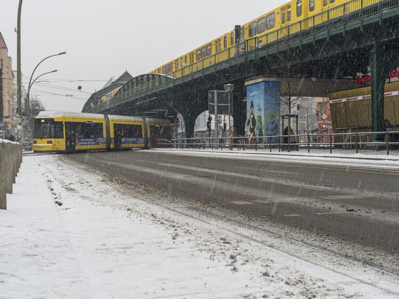 Winter Berlin Germany Cityscape Snow HDRi Maps and Backplates