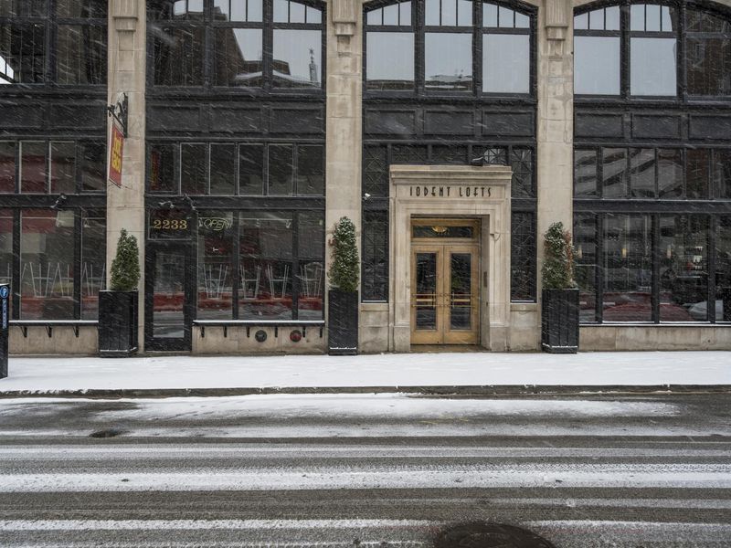 Winter City: Detroit, USA HDRi Maps and Backplates