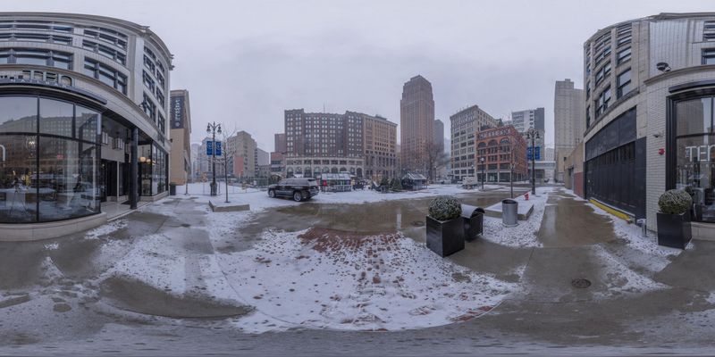 Winter in Detroit: Classic Architecture in the City HDRi Maps and ...