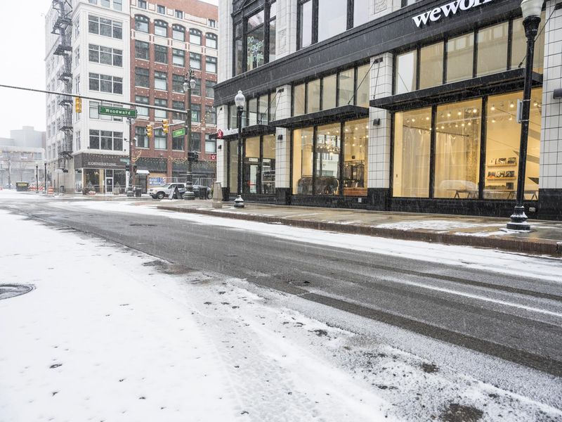 Winter in Downtown Detroit: A Metropolitan Delight HDRi Maps and Backplates