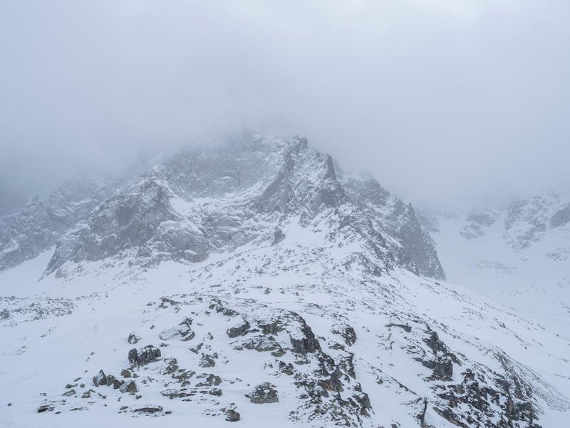 Winter Landscape of Mont Blanc in the Alps HDRi Maps and Backplates