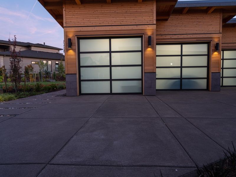 Wooden Garage Door with Vegetation HDRi Maps and Backplates
