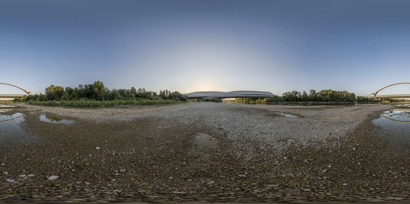 Zaragoza Bridge: Reflection of Urban Architecture HDRi Maps and Backplates