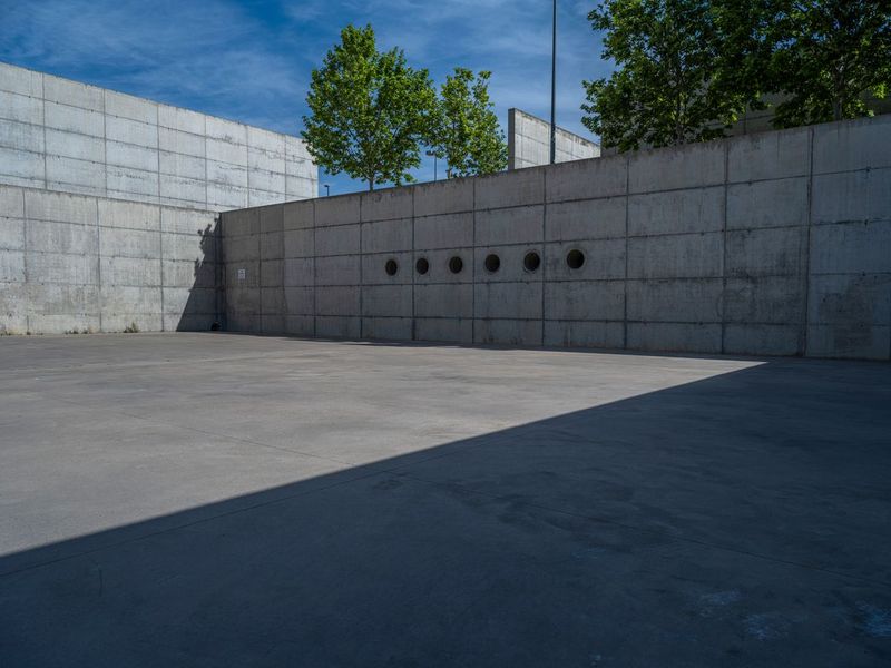 Urban Plaza in Zaragoza, Spain: Showcasing Modern Architecture HDRi ...